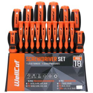 WellCut SD 18S Wall Mounted Screwdriver Set with 18 Pieces buy Online at UK Planet Tools shop