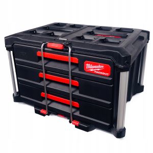 Milwaukee 4932472130 PACKOUT 3 Drawer Tool Box buy Online at UK Planet Tools shop