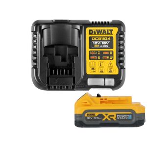 Dewalt DCBP318 3.5Ah XR 18V POWERSTACK Battery + Charger | UK Planet Tools