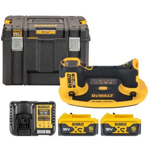 DeWalt DCE590N 18V XR Cordless Grabo Suction Lifter With 2 x 5.0Ah ...