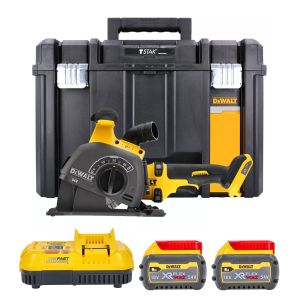 DeWalt DCG200T2 54V XR FlexVolt Cordless Brushless Wall Chaser With 2 x ...