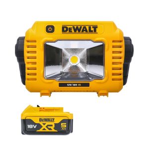 DeWalt DCL077 12V/18V Cordless 2000lm Compact Task Light With 1 x 5Ah ...