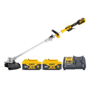 DeWalt DCMST561 18V Cordless Brushless String Trimmer With 2 x 5.0Ah ...