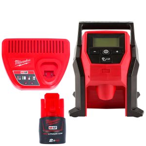 Milwaukee M12BI M12 12V Sub-Compact Inflator With 1 x 2.0Ah Battery ...