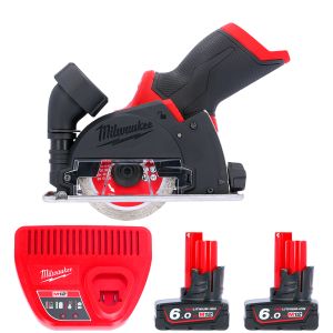 Milwaukee M12FCOT 12V Fuel Multi Material Cut Off Tool 76mm With 2 x 6 ...