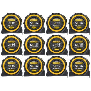 TOUGH MASTER Tape Measure AUTOLOCK with 25mm Magnetic Blade Metric ...