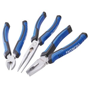 Faithful XMS23PLIERS3 3 Piece Plier Set | UK Planet Tools