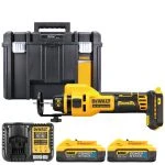 DeWalt DCE555 18V XR Cordless Brushless Drywall Cut-Out Tool With 2x ...