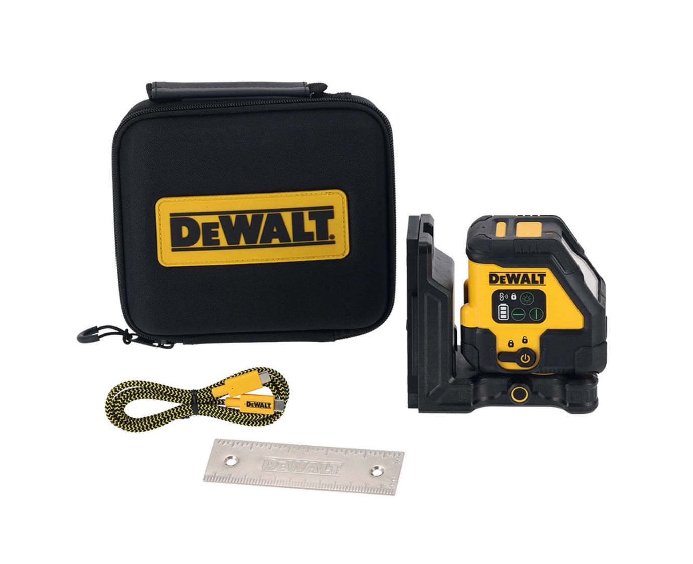 DeWalt DCLE14201GB USB Cross Line Green Beam Laser With Case